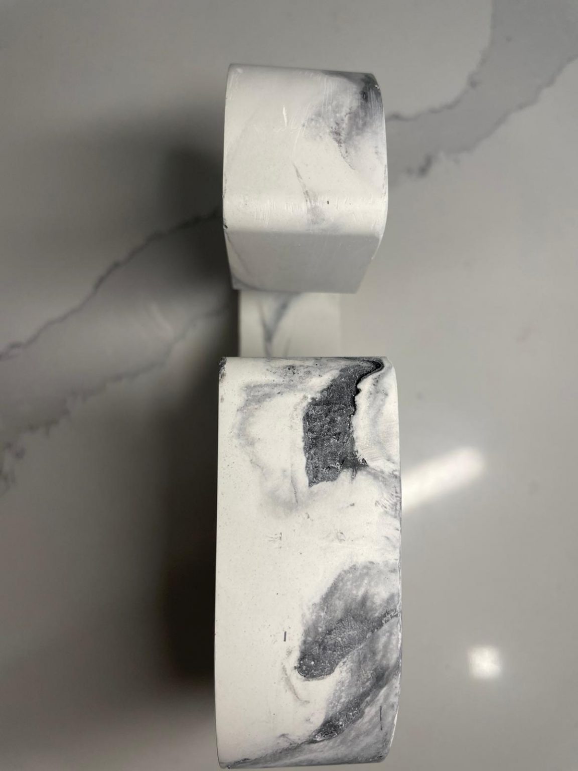 6″ Large Gypsum plaster marble letters – iViSTUDiOS – Art & Decor